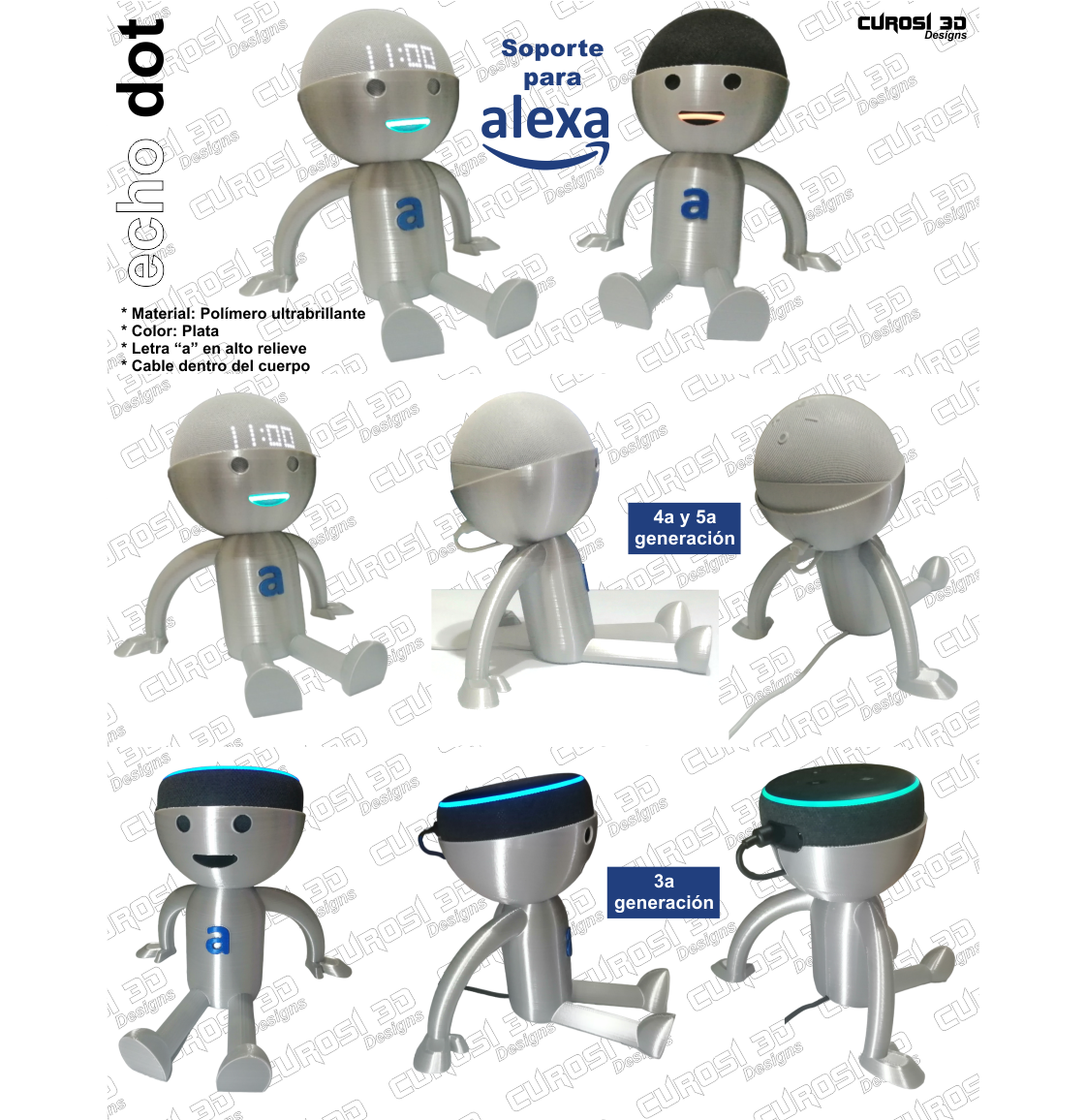Soporte Alexa (echo dot) | CAPSULA RAIZ DE TORONJIL